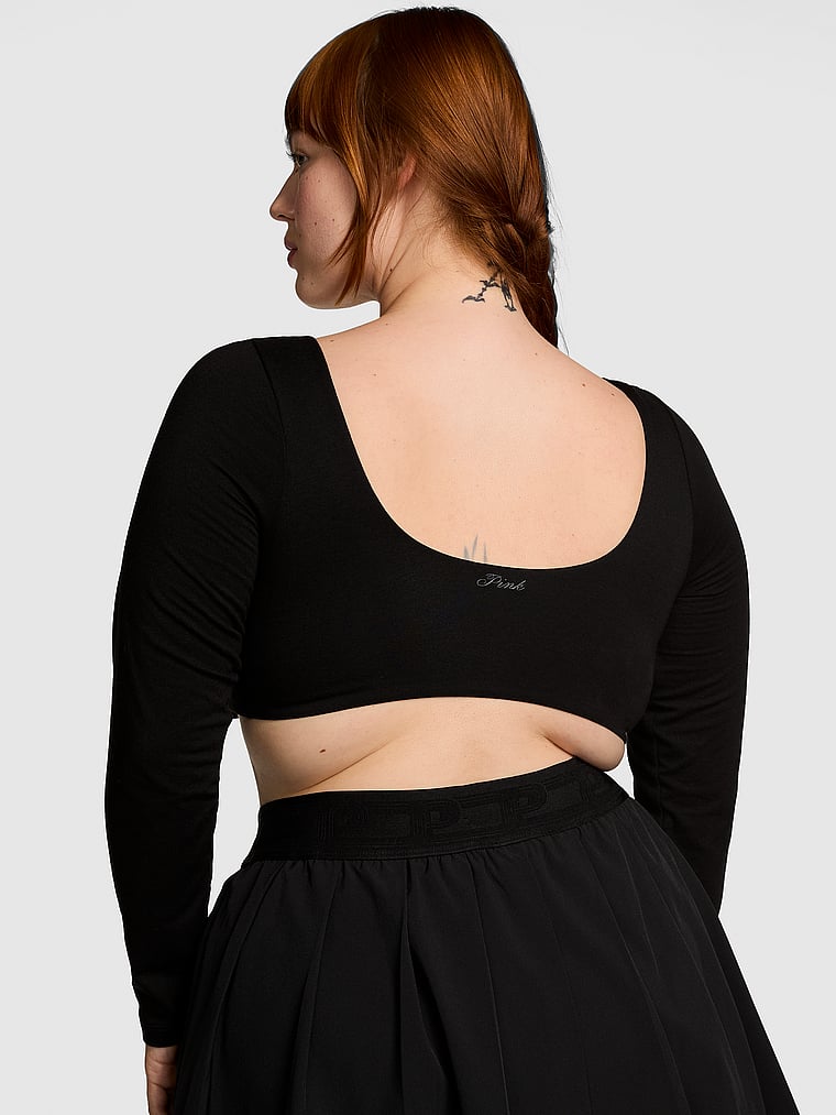 Buy Base Cotton Unlined Scoop Long Sleeve Bra Top - Order Bras online ...