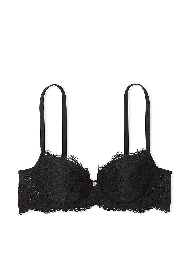 Buy Lace Lightly Lined Classic Coverage Demi Bra, Black - Order Bras online - Victoria's Secret US