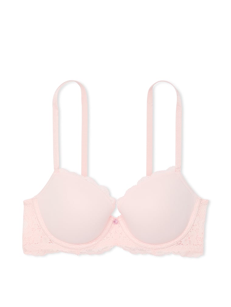 Buy Smooth & Lace Lightly Lined Demi Bra, Purest Pink - Order Bras ...