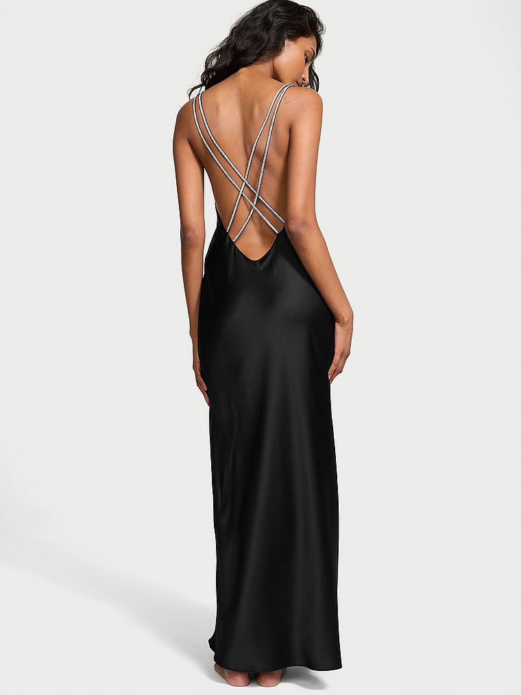 Buy Twinkle Strap Satin Long Slip Dress, - Order Slips online ...