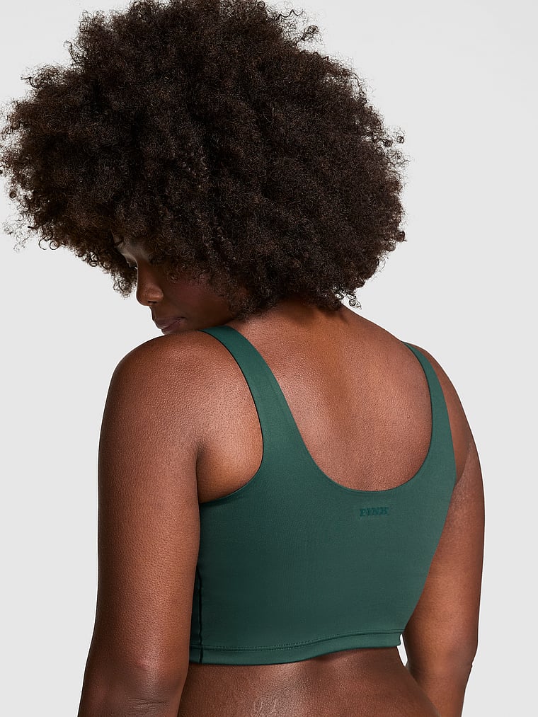 Buy Relay Longline Sports Bra, Deep Forest - Order Sport Bras online ...