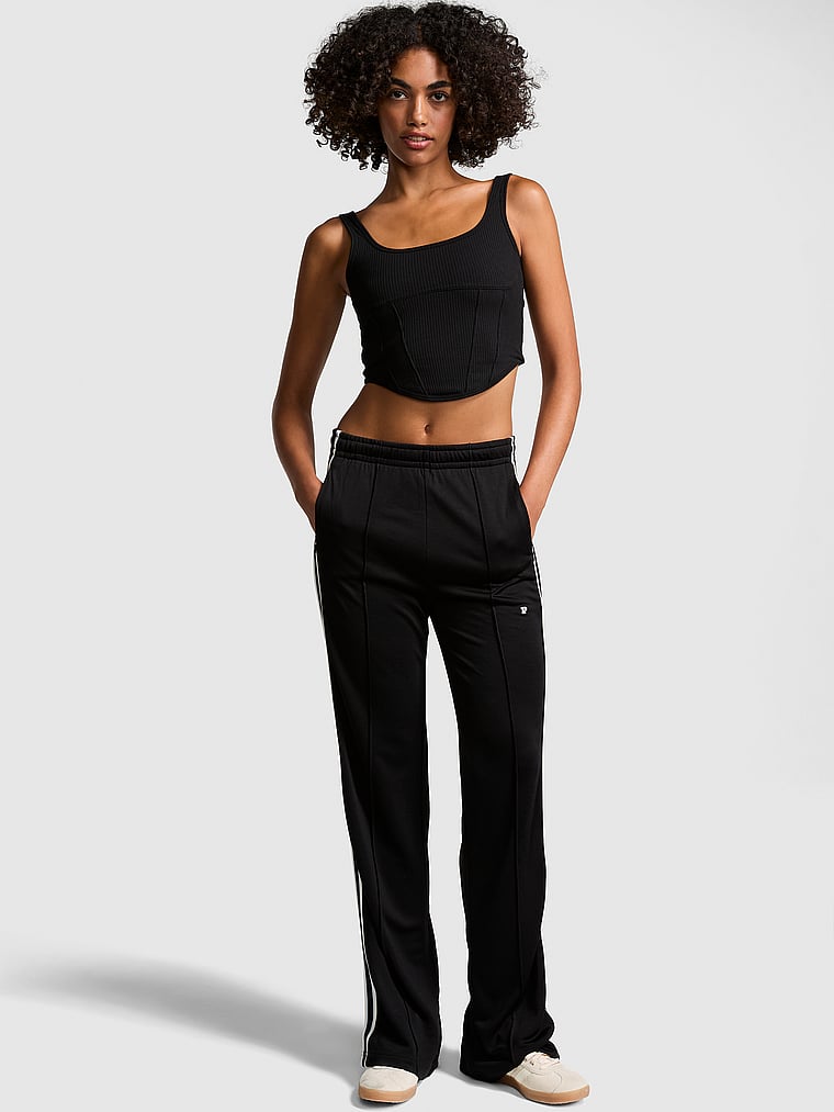 Buy Track Star Wide-Leg Pants, undefined - Order undefined online - PINK US