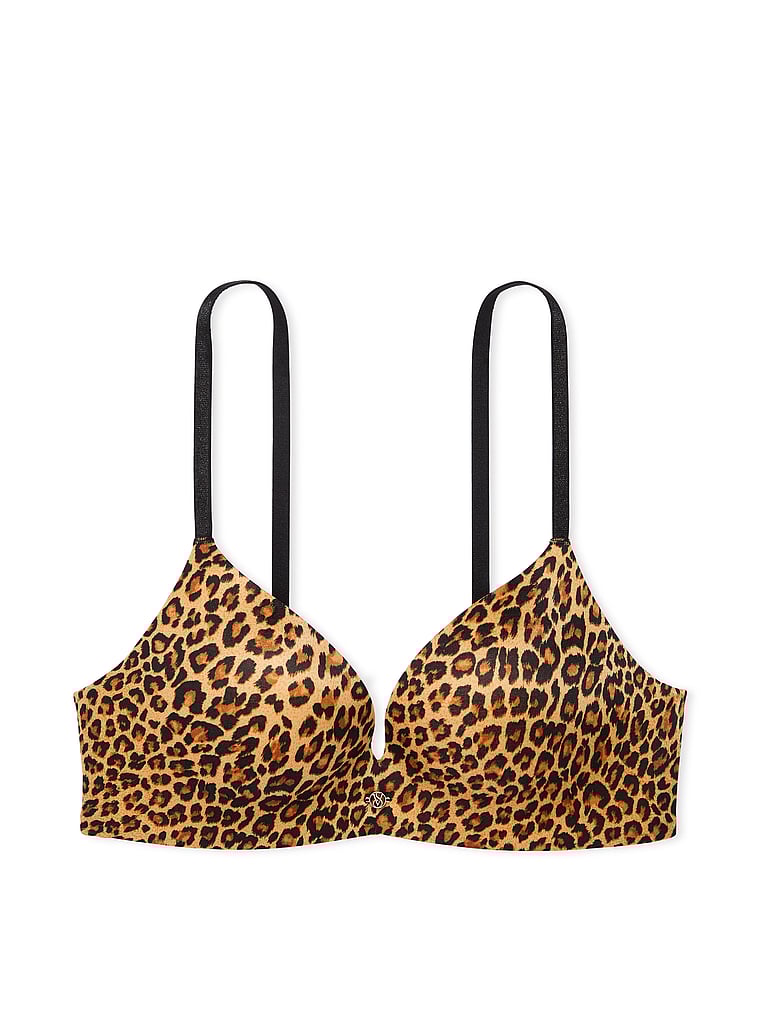 Buy So Obsessed Smooth Wireless Push-Up Bra, Leopard - Order Bras ...