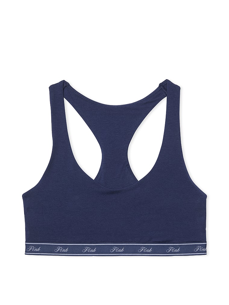 Buy Logo Cotton Racerback Bralette - Order Bralettes online 5000009678 ...