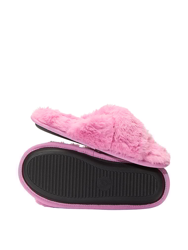 Buy Faux Fur Slippers - Order Slippers online 5000008691 - PINK US