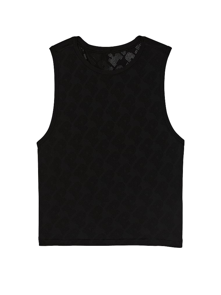 Buy Seamless Drapey Muscle Tank, Pure Black - Order Tops online - PINK US