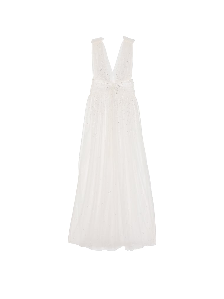 Buy Atelier Victoria's Secret Crystal Tulle Sleeveless Robe, Coconut ...
