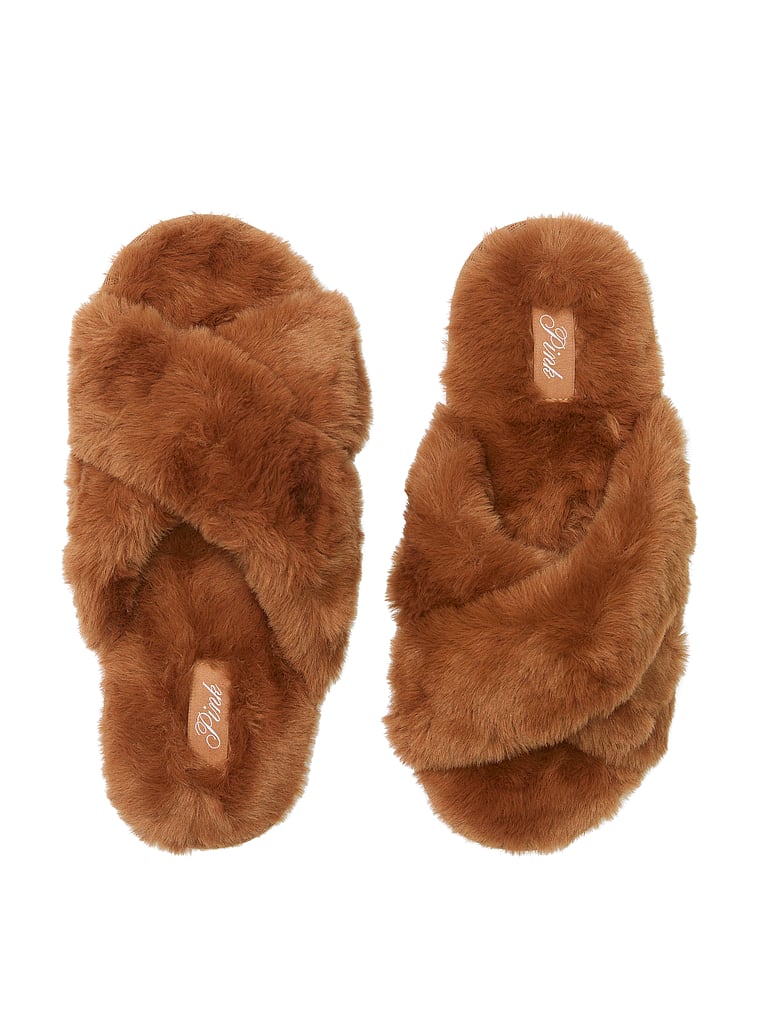Buy Faux Fur Slippers - Order Slippers online 5000008691 - PINK US