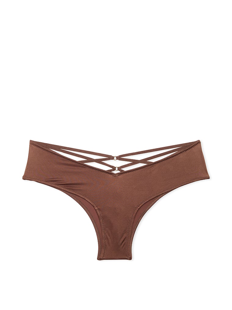 Buy Strappy-Back High-Leg Cheeky Panty, Mousse - Order Panties online ...