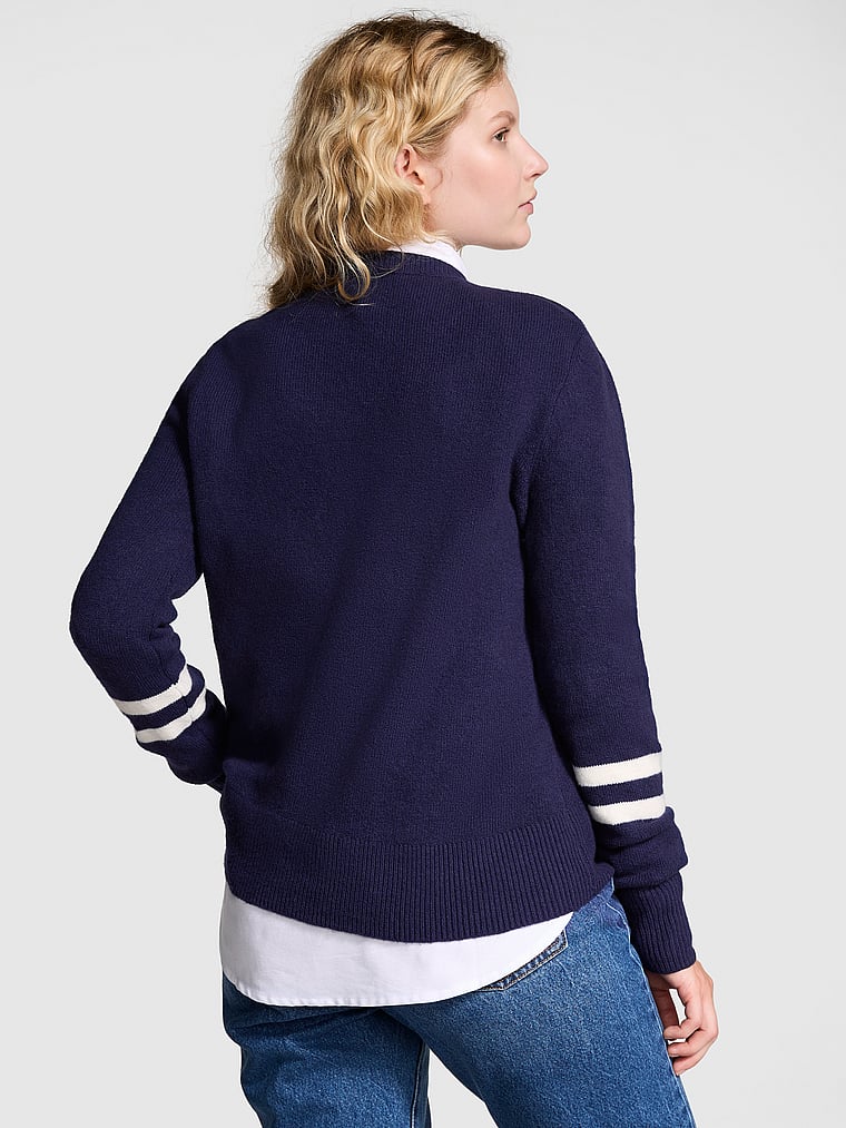 Buy Collegiate Knit Crewneck Sweater - Order Sweaters online 5000009929 ...