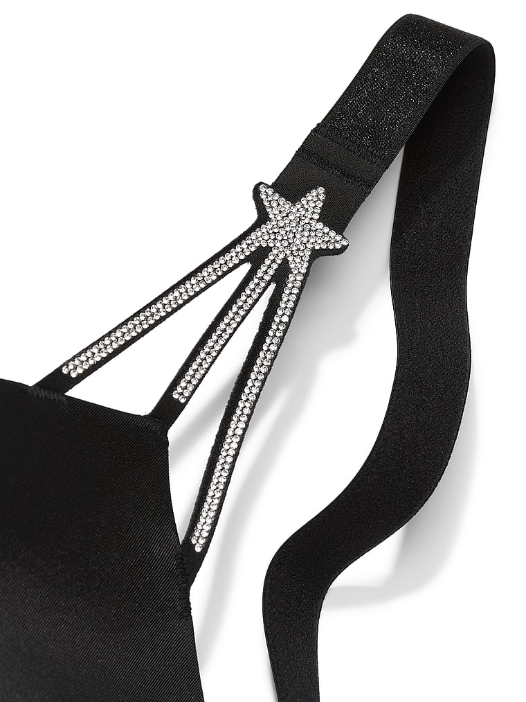 Buy Shine Chain Strap Lace Push-Up Bra - Order Bras online 5000000022 ...