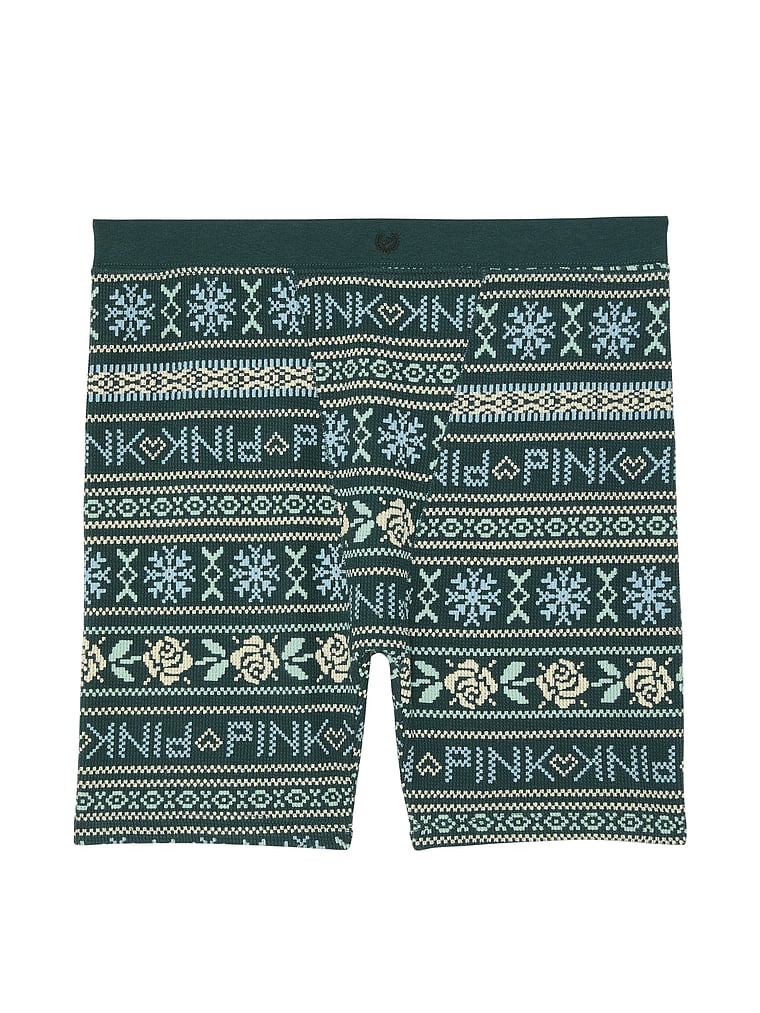 Buy Thermal Boxer Brief, Deep Forest Fair Isle - Order Pajama Bottoms ...