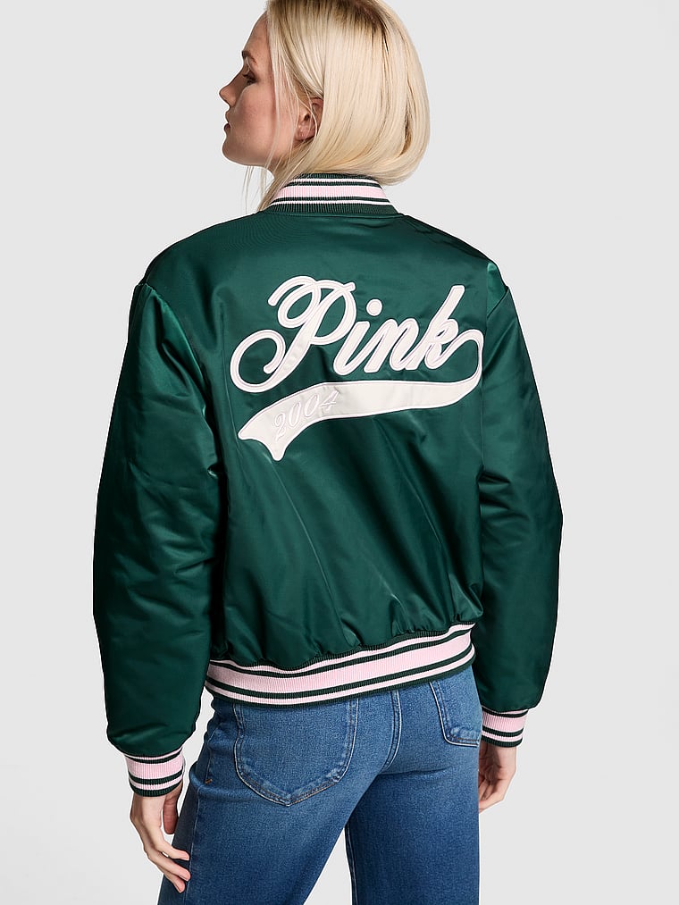 Buy Varsity Jacket, - Order undefined online - PINK US