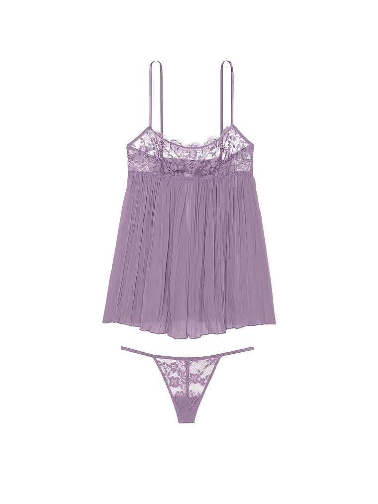 Buy Victoria's Secret Dream Lace Pleated Babydoll Set - Order Babydolls ...