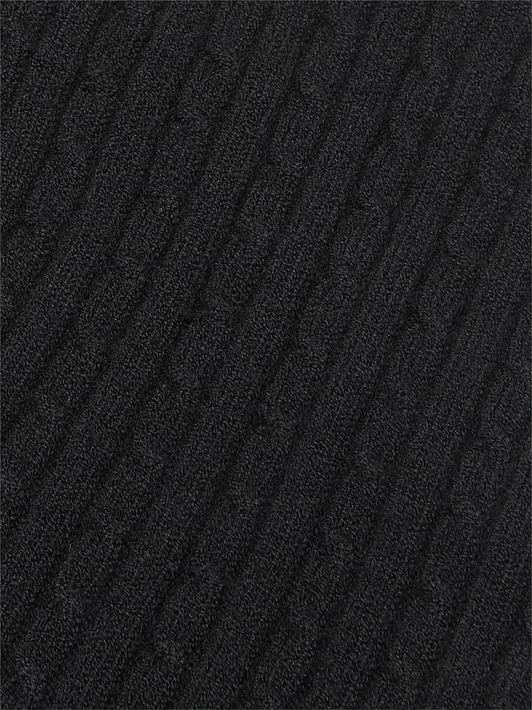 Buy Luxe Cable-Knit Bralette, Black - Order Tops online - Victoria's ...