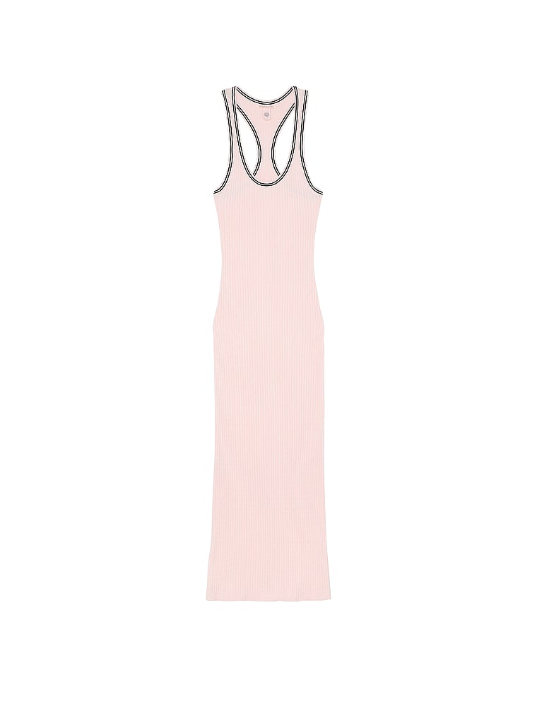 Buy Luxe Cable-Knit Long Slip Dress, Heather Pink Petal - Order Dresses ...