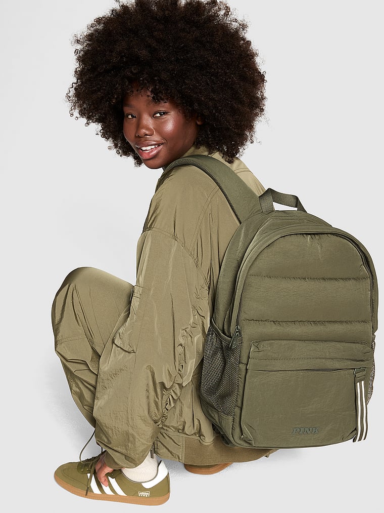 Buy Quilted Puffer Backpack - Order Bags online 5000009923 - PINK US