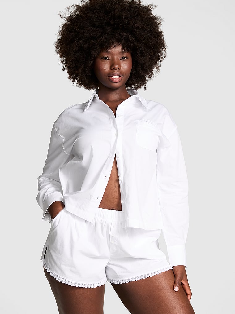 Buy Madison Boxer Poplin Short, - Order undefined online - PINK US