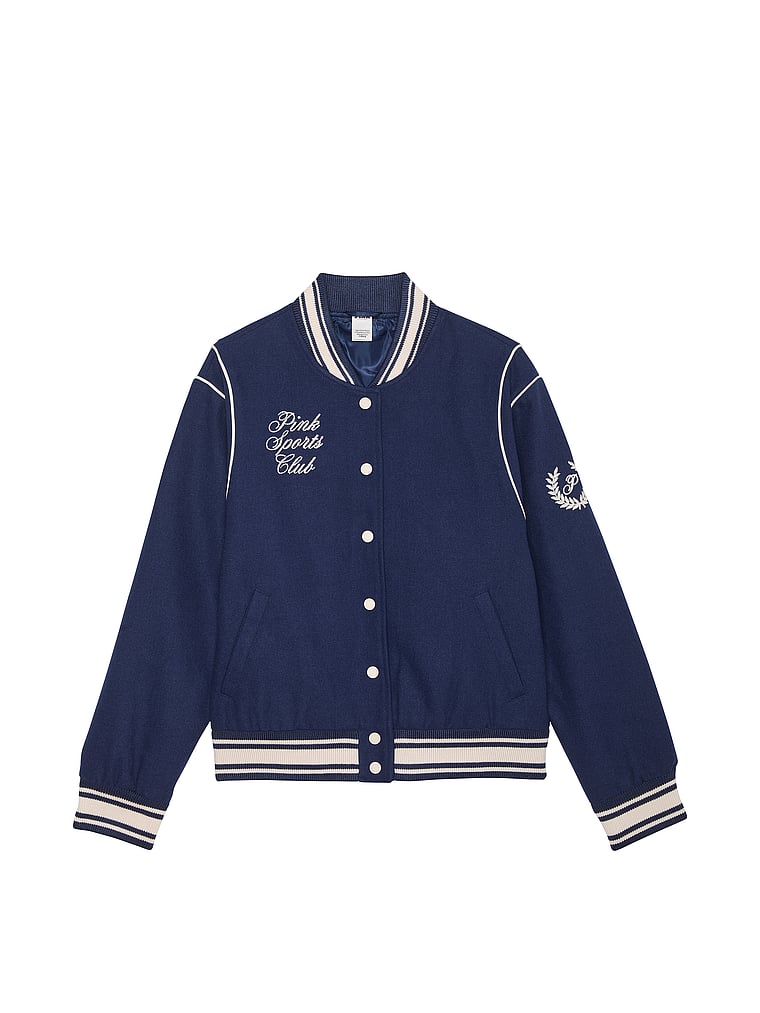 Buy Varsity Jacket, - Order undefined online - PINK US