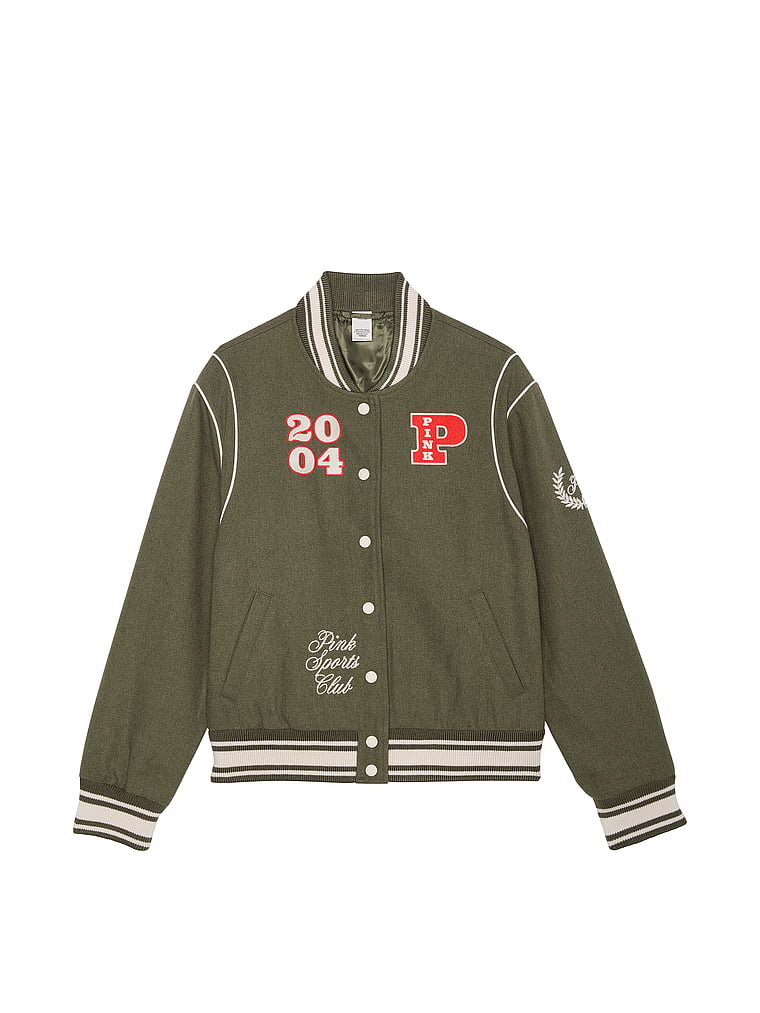 Buy Varsity Jacket, - Order undefined online - PINK US