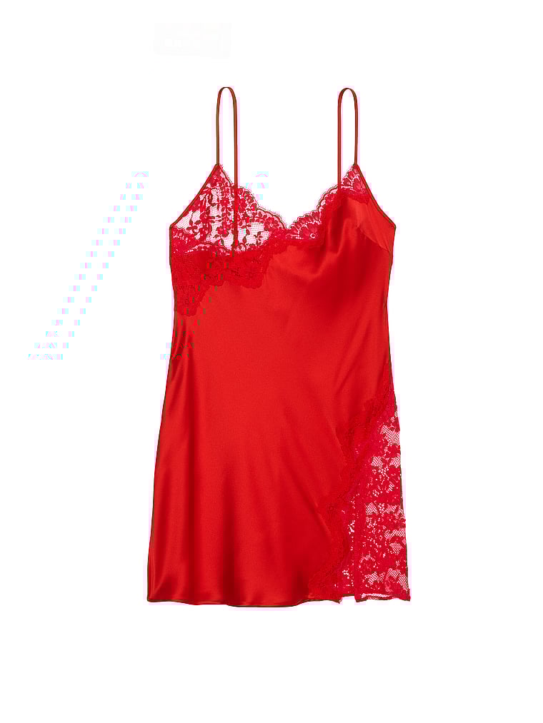Buy Dare to Dream Lace & Satin Slip, Bright Vermillion - Order Slips ...