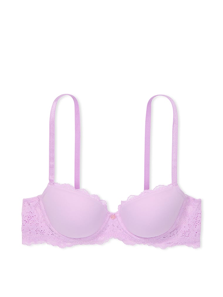 Buy Smooth & Lace Lightly Lined Classic Coverage Demi Bra, Silky Lilac - Order Bras online ...