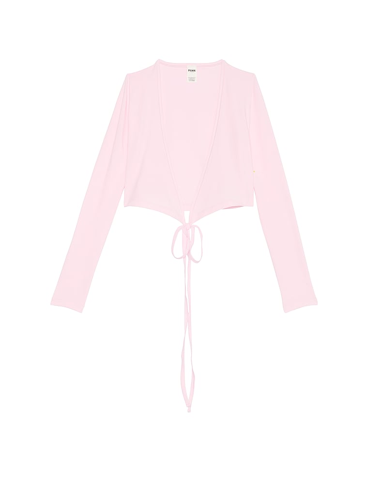 Buy Base Ballet Cotton Wrap Top, Pink Tulip - Order Tops online - PINK US