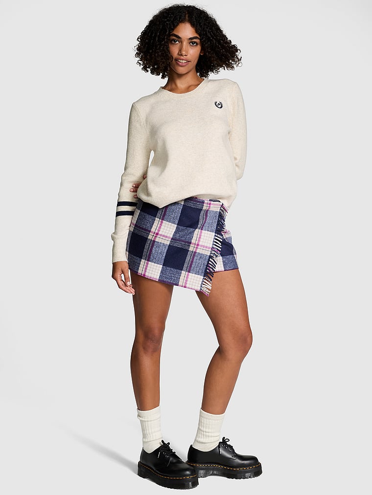 Buy Collegiate Knit Crewneck Sweater - Order Sweaters online 5000009929 ...