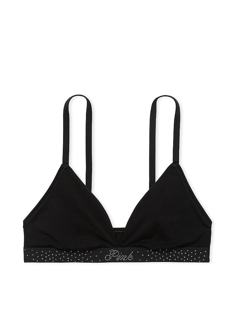 Buy Cotton Logo Triangle Bralette - Order Bralettes online 5000009971 ...