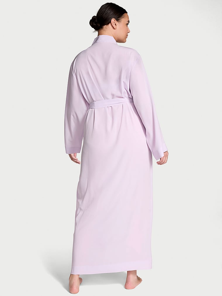Buy Luxe Crepe Long Robe, Delicate Violet - Order Robes online ...