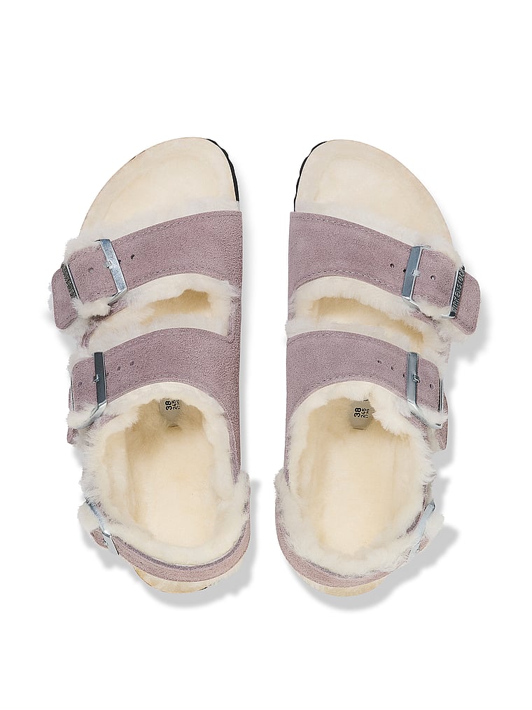 Buy Milano Shearling Sandals, Faded Purple - Order Shoes online - PINK US