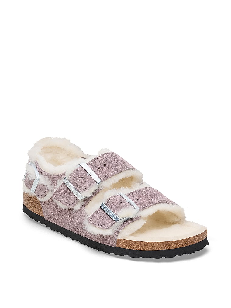 Buy Milano Shearling Sandals, Faded Purple - Order Shoes online - PINK US