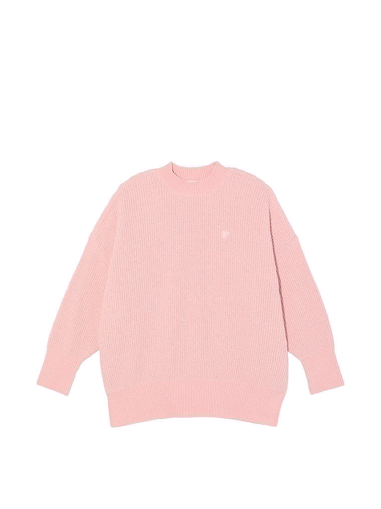 Buy Chenille Crewneck Pullover, Dusk Pink - Order Sweaters online - PINK US
