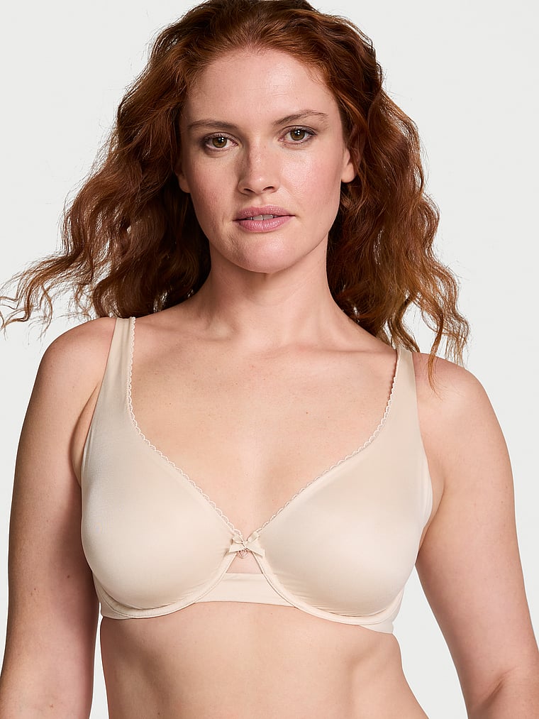 Buy The Fabulous by Victoria's Secret Invisible Lift Full-Coverage Bra, Marzipan - Order Bras ...