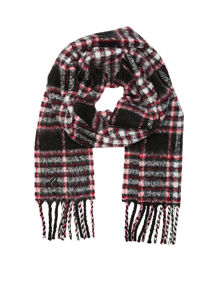 Buy Blanket Scarf, Black Plaid - Order Cold Weather online - Victoria's ...