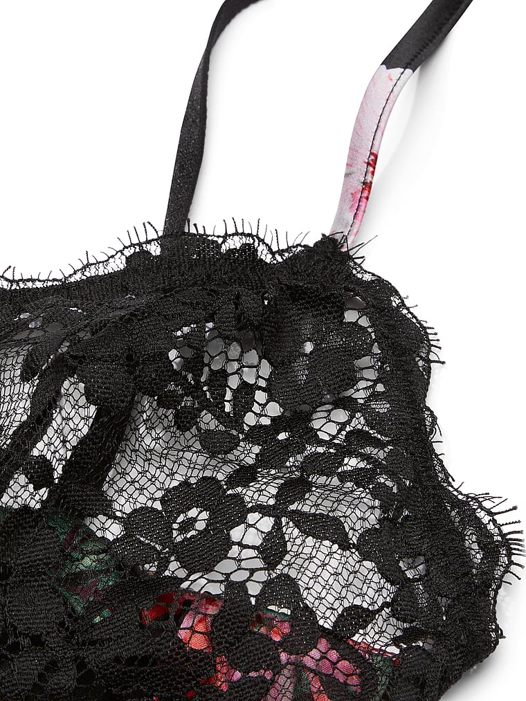 Buy ATELIER Victoria's Secret Satin Lace Trim Lightly Lined Triangle ...