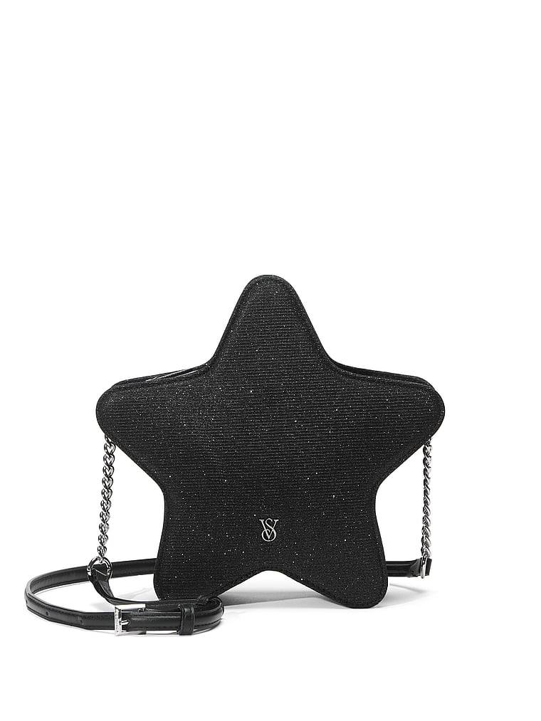 Buy Star Crossbody Bag, Black Sparkle - Order Bags online - Victoria's ...