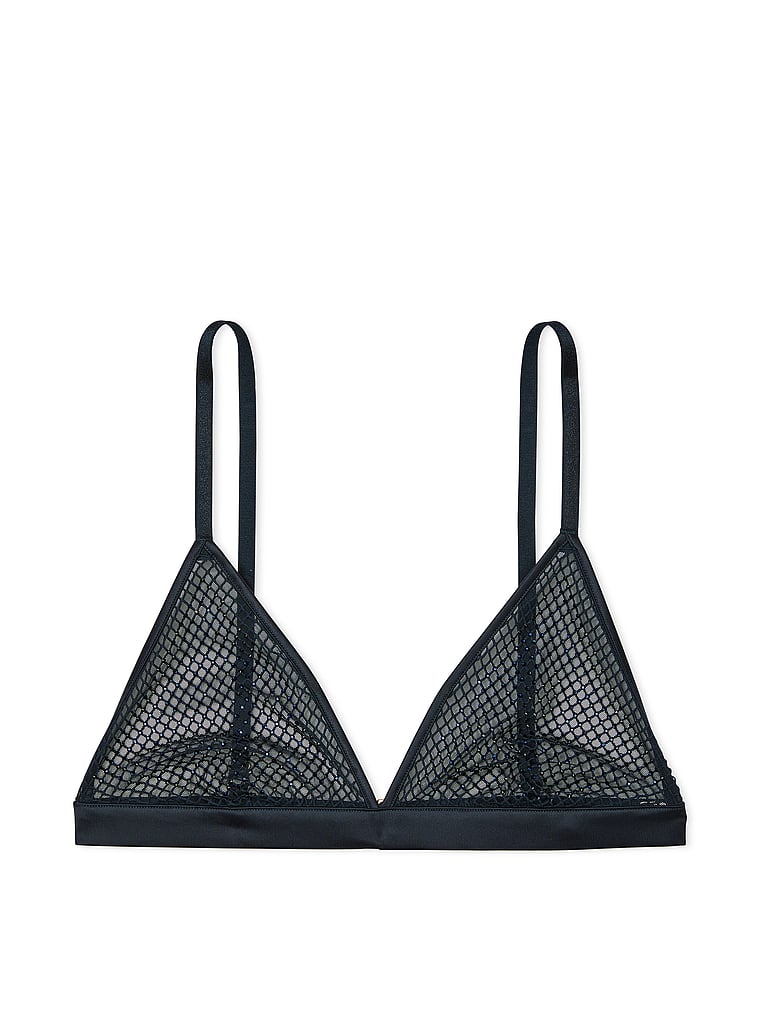 Buy Ziggy Glam Shine Fishnet Triangle Bralette - Order Bralettes online ...