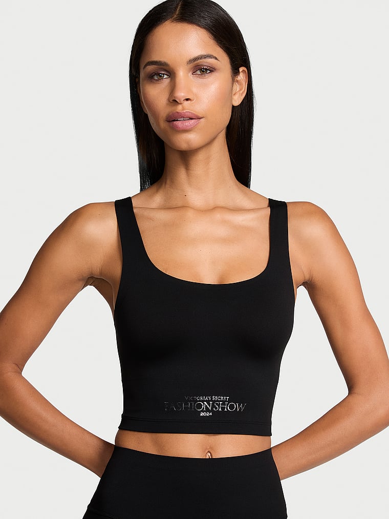 Buy Victoria's Secret Fashion Show '24 Longline Sports Bra, Black ...
