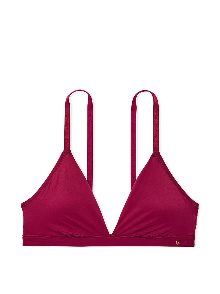 Buy Smooth Triangle Bralette, Campari Red - Order Bralettes online ...