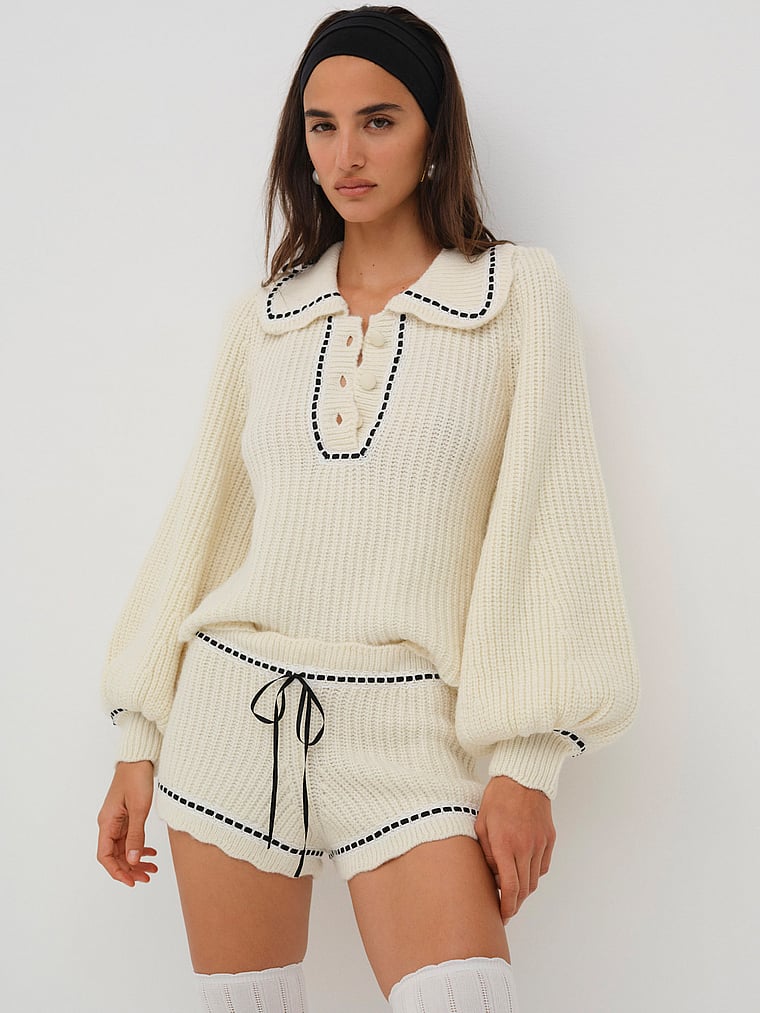 Buy Jeannette Sweater, Cream - Order Sweaters online - Victoria's Secret US