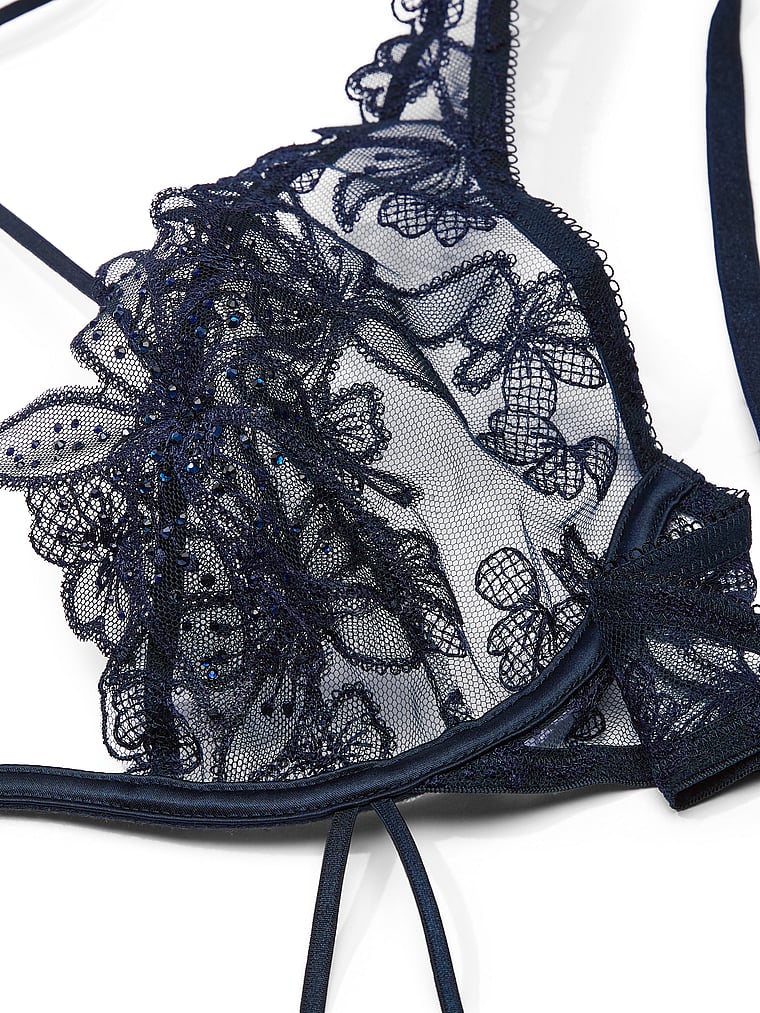 Buy Ziggy Glam Noir Embellished Strappy Open-Back Teddy, Dark Twilight - Order Teddies online ...