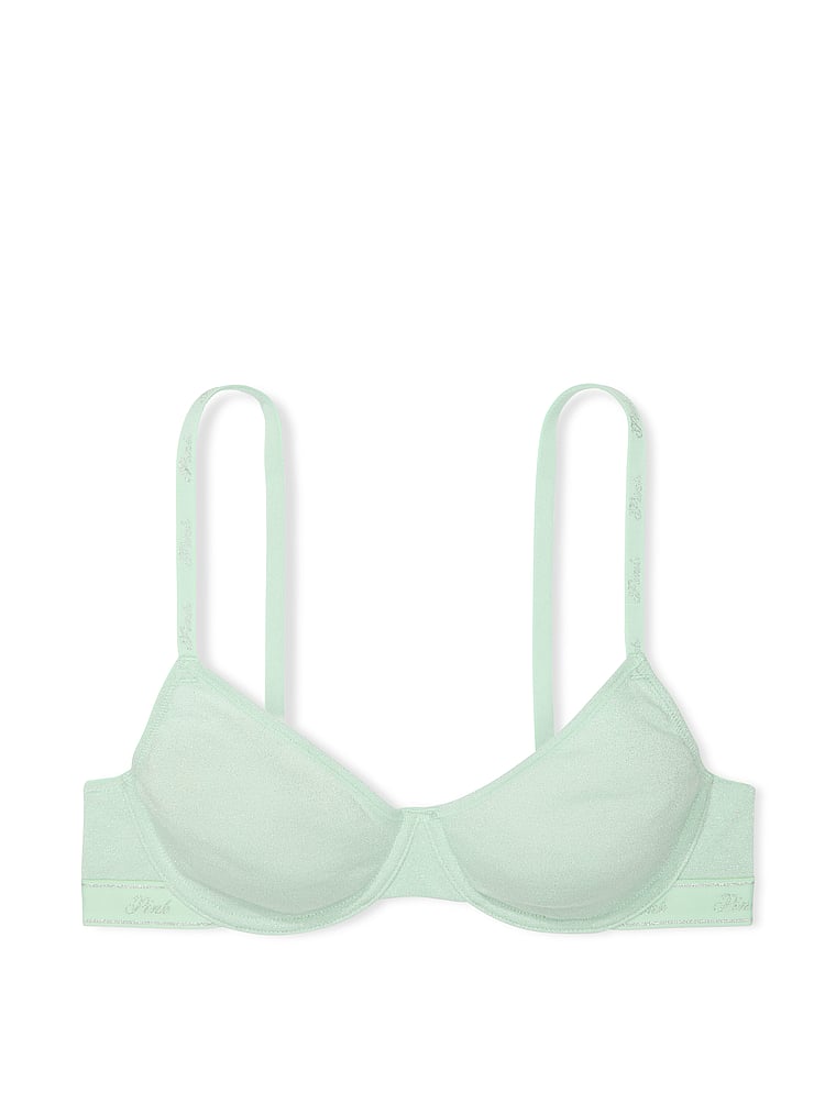 Buy Wear Everywhere Unlined Demi Bra, Mint - Order Bras online - PINK US