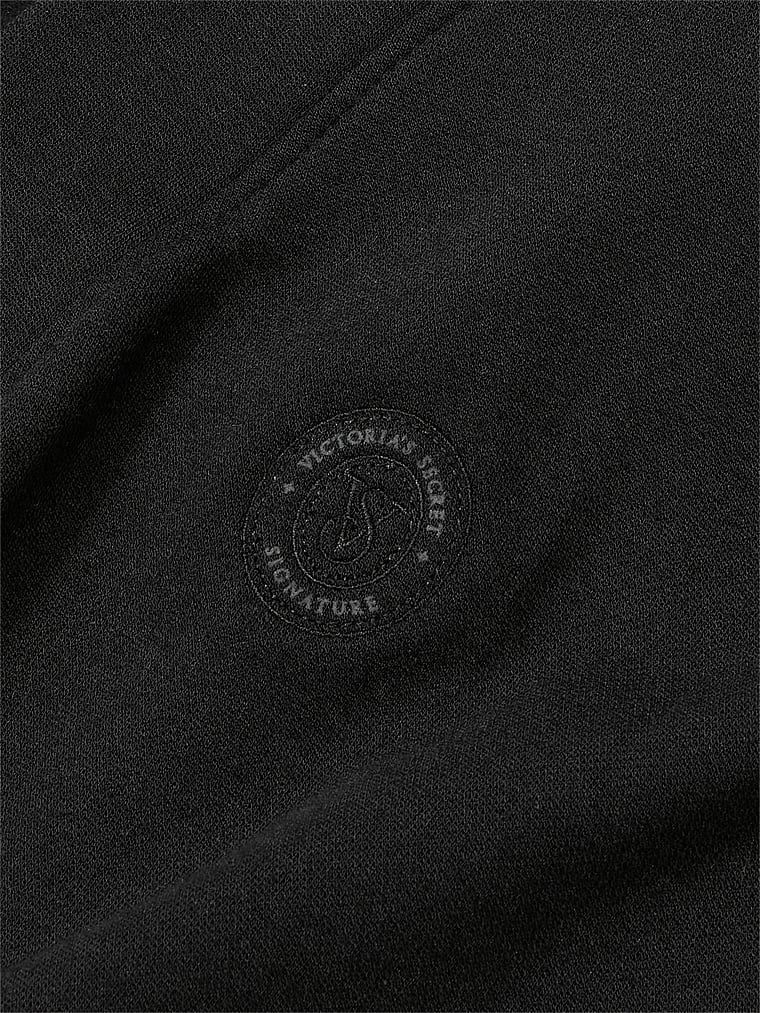 Buy Brushed Modal Fleece Long Robe, Black - Order Hoodies & Sweatshirts ...