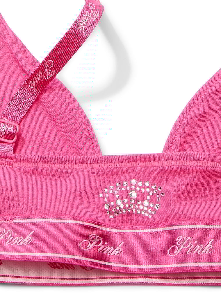 Buy Logo Cotton Triangle Bralette - Order Bralettes online 5000009971 ...