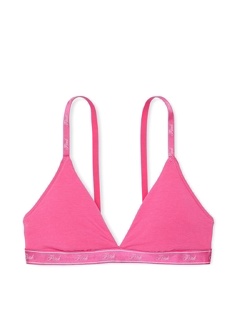 Buy Logo Cotton Triangle Bralette - Order Bralettes online 5000009971 ...