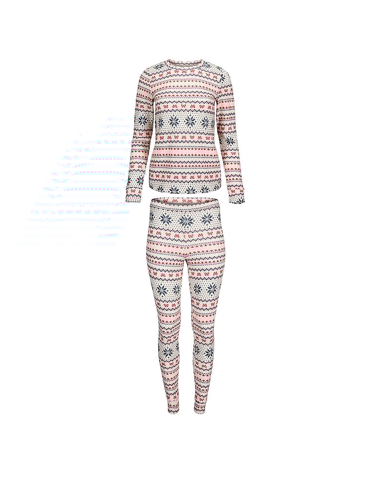 Buy Janise Sleep Set, Ivory Romantic Fair Isle - Order Pajamas Sets ...
