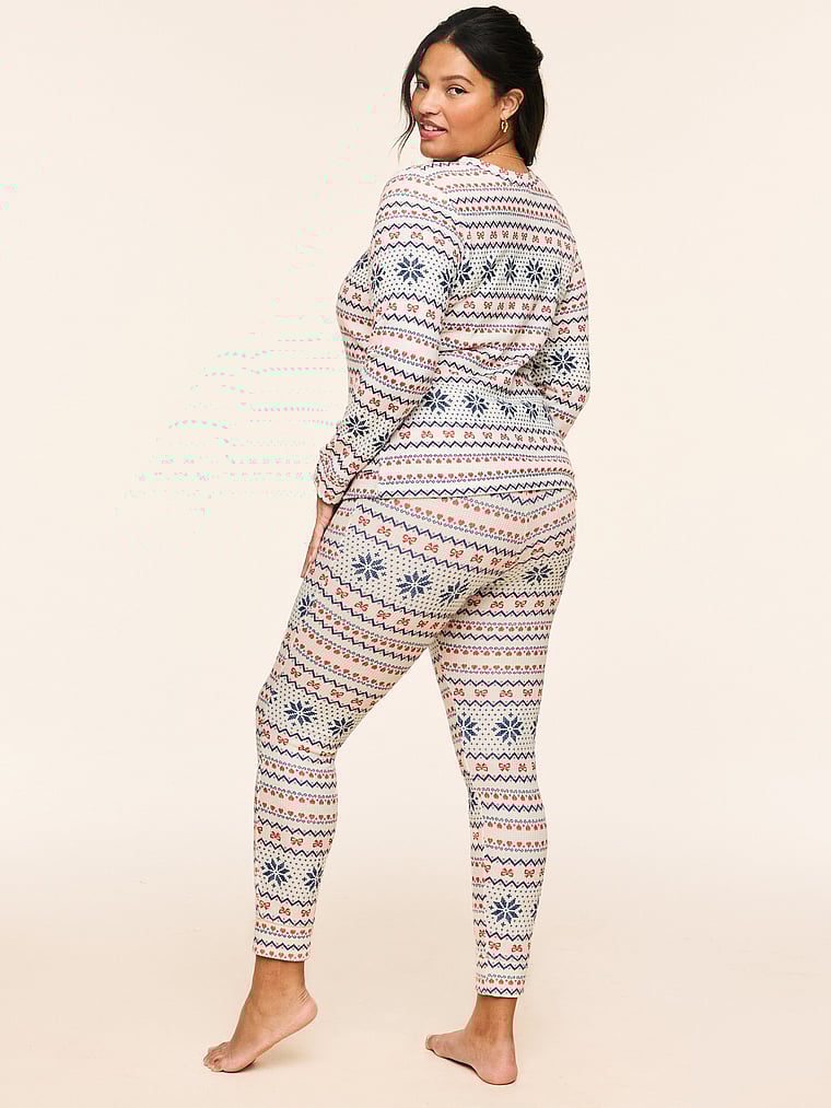 Buy Janise Sleep Set, Ivory Romantic Fair Isle - Order Pajamas Sets ...