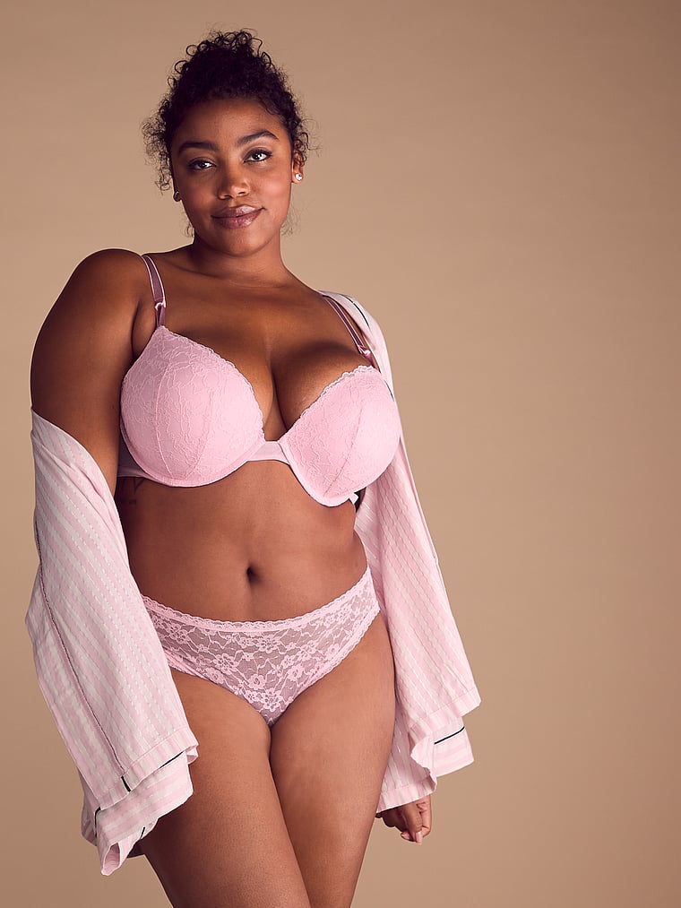 Buy Sexy Tee Sequin Posey Lace Push-Up Bra, Pretty Blossom - Order Bras online - Victoria's Secret