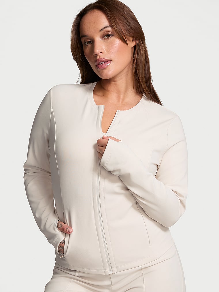 Buy LUXRib Full-Zip Jacket, Classic Plaster - Order Hoodies ...